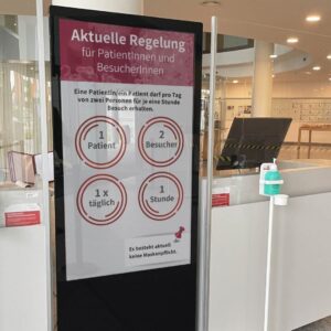 Digitale Infotafel von FRAMR. | Indoor & Outdoor